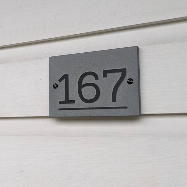 House Number, Slate Plaque, 14 X 10cm, Engraved, 5 Colours ...