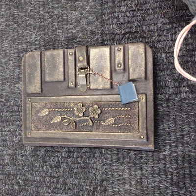 Leather Journal With Lock and Key, Leather Notebook, Travel Journal ...