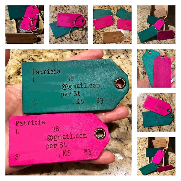 Luggage Tags, Handmade Luggage Label, Custom Luggage Tags, Bag Tags ...