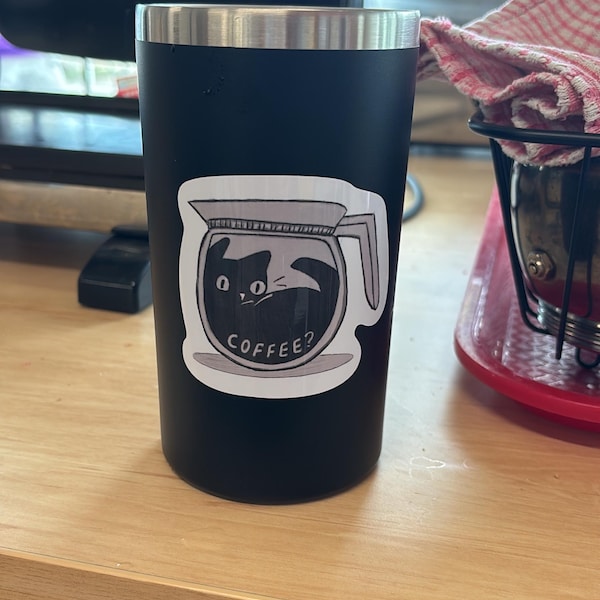 Huh? Cat Sticker I Cat Lover | Cat Stationery | Cute Stickers | Laptop ...