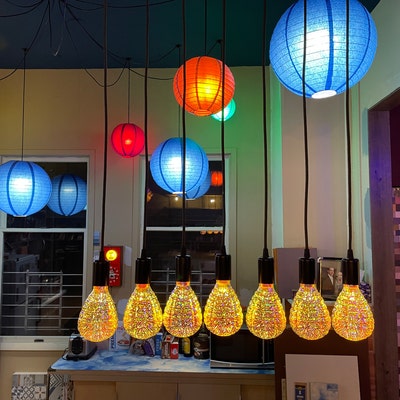 Double Head Jute Rope Pendant Light Manila Rope Lamp Hemp Rope 2 Lights ...