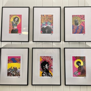 Sadé Print A4 / A3 Digital Collage Black Art | Etsy