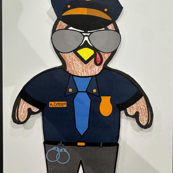 Disguise a Turkey- Police Officer Disguise-resizable! - Etsy