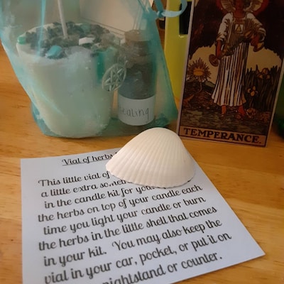 Healing Candle Spell Kit, Witchcraft, Health, Good Health, Crystals ...