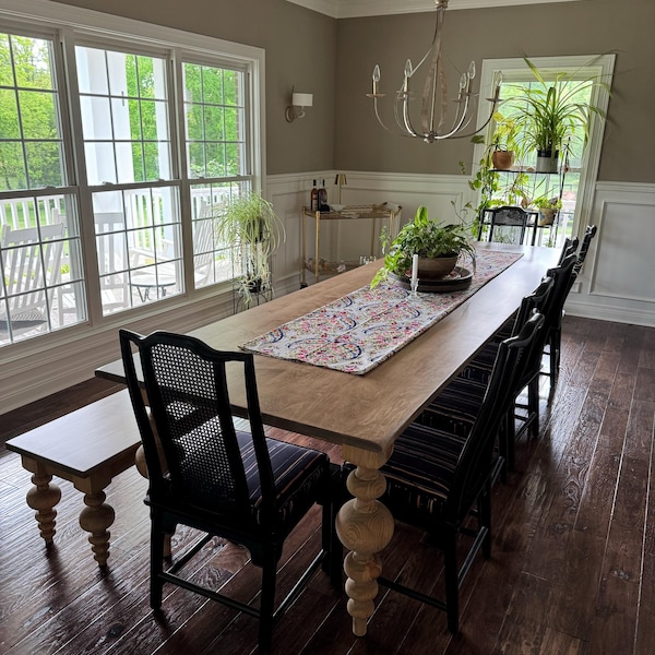 Extra Large Farmhouse Table, Massive Long Farm Table, Custom Wood Table ...