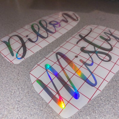 Holographic Custom Name Decal Name Sticker Personalized Name Decal ...
