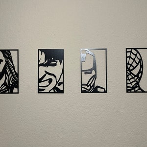 Marvel Avengers Sets of 6 Wood Wall Art , Nursery Wooden Home Decor ...