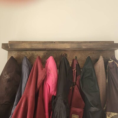 Coat Rack With Shelf the Ed Key Holder Entryway Organizer - Etsy