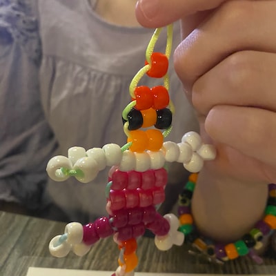 Kawaii Bunny Kandi Bracelet, Pastel Rainbow Kidcore Jewelry, Perfect ...