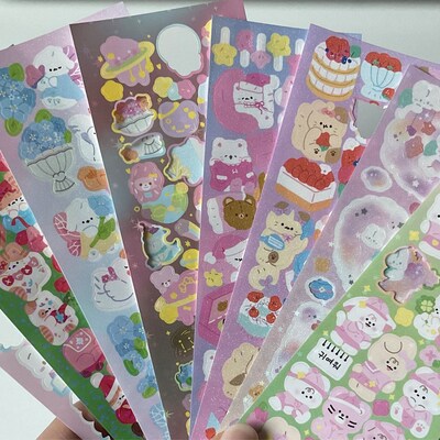 Sticker Flake Pack Planner Laptop Water Bottle Decal danish Pastels ...