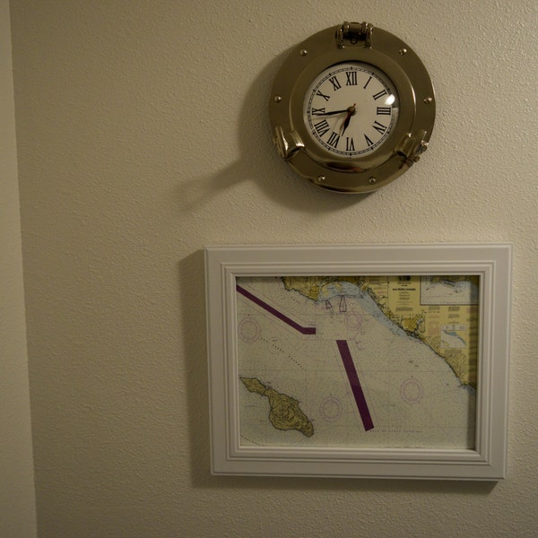 CUSTOM ANY Nautical Chart or Map Any Area on Photo Matte or Canvas Boat ...