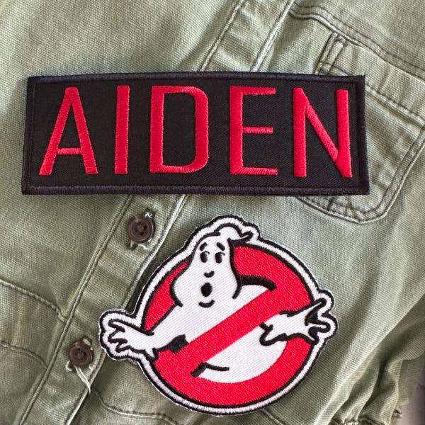 Embroider Custom Patch for Ghostbuster Costume Party Fancy Dress Iron ...