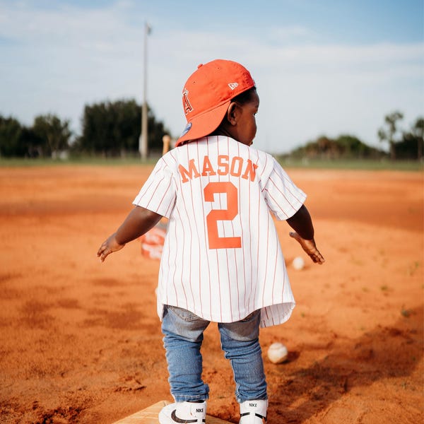 Kids & Youth Sleeve Contrast Baseball Jersey League Sports Team ...
