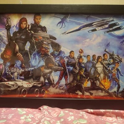 Mass Effect 3 Commander Shepard and the Normandy N7 Day Art Print 11x17 ...