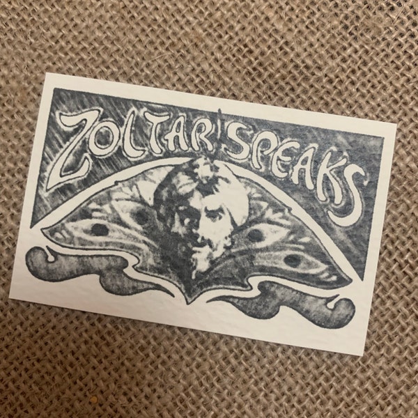 Zoltar Fortune Teller Card From Movie Big Replica Prop Wish Tom Hanks ...