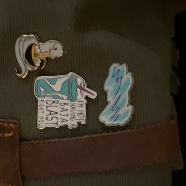 Baja Blast Enamel Pin: Taco Bell Inspired Backpack Pin - Etsy