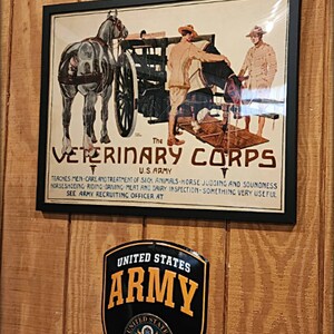 1920 Join the Cavalry the Horse is a Noble Companion US Army WW1 ...