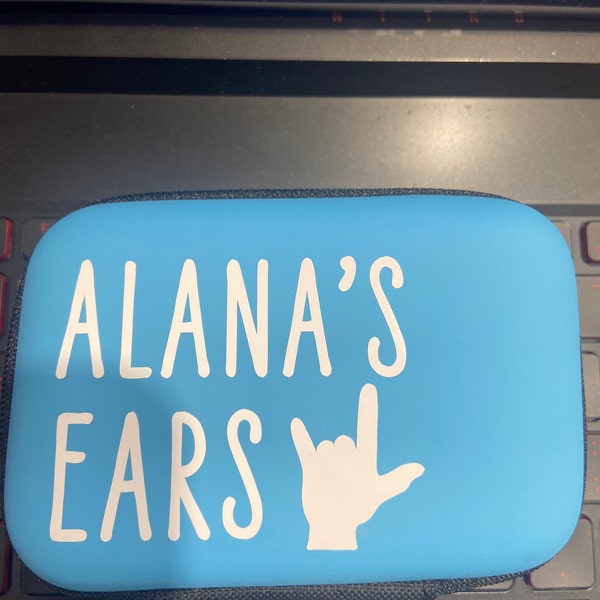 Hearing Aid ASL Sign Language Ear Gear Zip Case for Cochlear Implant ...