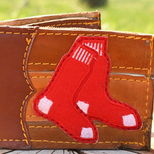 Repurposed Football Bifold Wallet With University of Nebraska ...