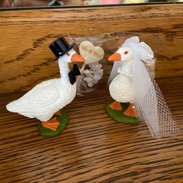 Goose-wedding-cake Topper-bride-groom-farm-animal-funny-unique-barn ...