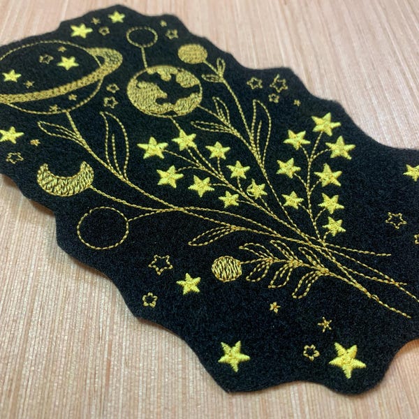 Gold Pocket Watch Iron on Embroidery Patch Mtcoffinz Choose Size - Etsy