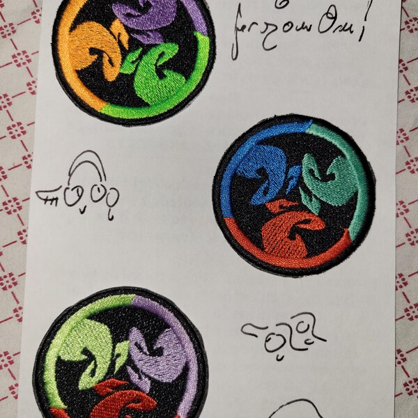 Unofficial Adult Swim Logo Glow in the Dark Iron on Patch 95mm or 65mm ...