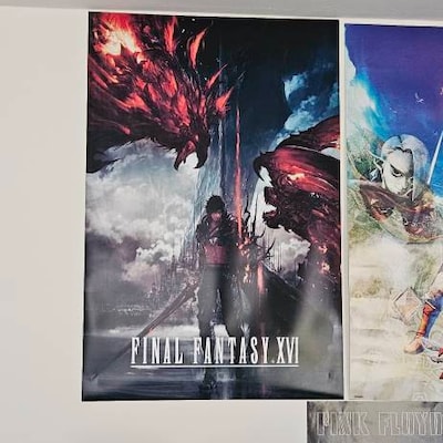 Final Fantasy XVI 16 Poster Official Key Art Unframed Version High ...