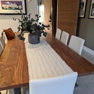 Rustic Linen Look Table Runner / Table Runner / Jute Runner / - Etsy UK