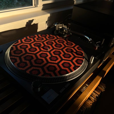 Overlook Hotel Pattern Turntable Slipmat 12 LP Record Player, DJ Slipmat 16oz Felt W/ Glazed ...