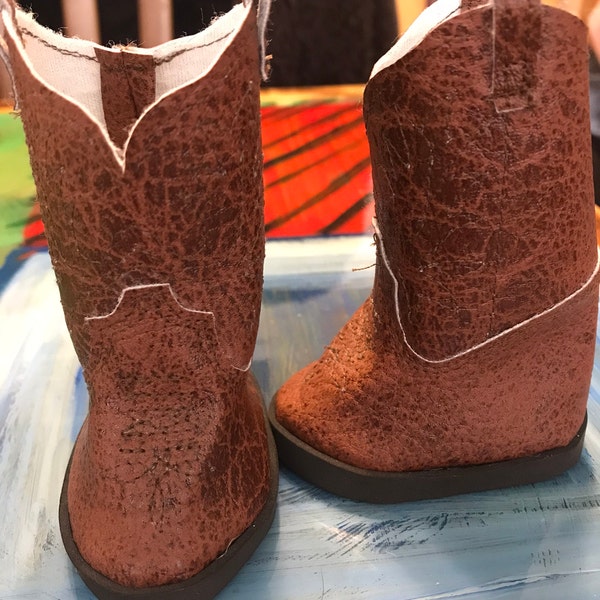Cowboy Boots 18 Inch Doll Clothes Shoe Pattern Fits Popular 18" Dolls ...