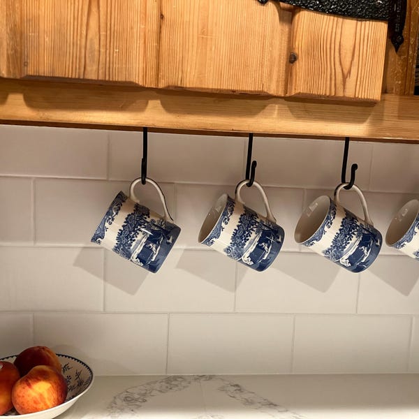 XL Hand Forged Dummy Hinge, Decorative Hinge, Faux Fake Hinge, Bracket ...