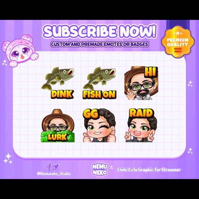 Custom Cute Stream Overlay Package / Twitch Overlay Commissions / Custom Stream Package - Etsy