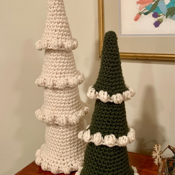 Bobble Christmas Trees Crochet Pattern, Christmas Tree Crochet Pattern ...