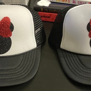 Girls Mini Mouse Trucker Hat Youth Mini Mouse Hat Kids | Etsy