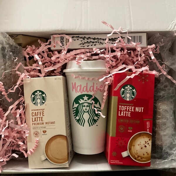 PERSONALISED STARBUCKS COFFEE Hamper, Kit, Gift Basket, Birthday ...
