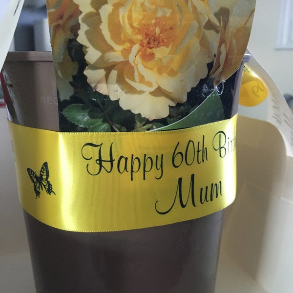 Personalised Special Birthday Ribbon Customised for 18th, 21st, 30th ...