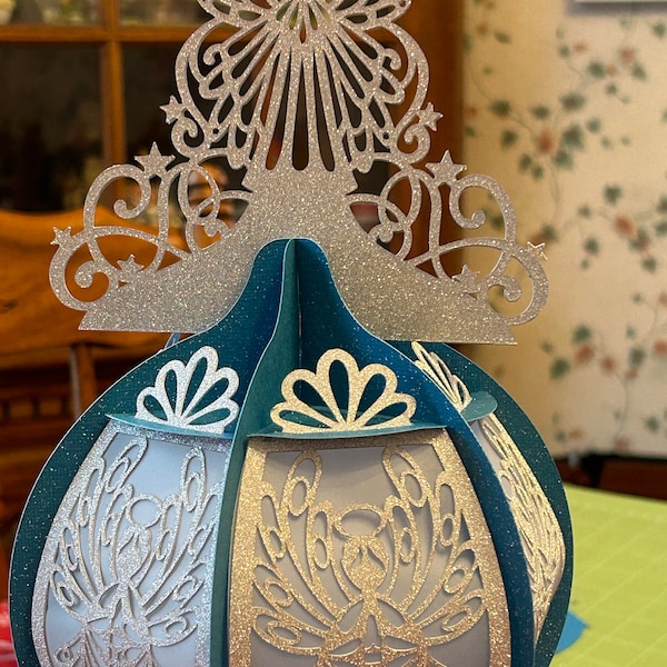 3D SVG Angel, Round Paper Cut Lantern, Christmas, Memorial, Lightbox ...