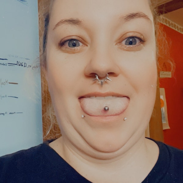 Septum Ring Silver Spikes, Spikey Septum Piercing, Septum Clicker ...