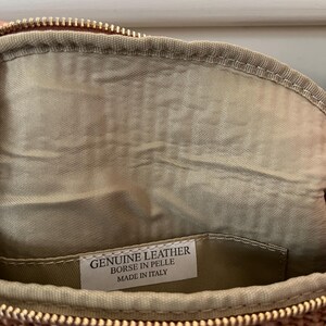 Cream Round Leather Grab Bag, Circular Bag, Leather Crossbody Bag ...