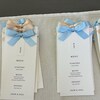 Wavy Edge Menu, Wedding Menu, Event Menus, Tasselled Menu, Elegant ...