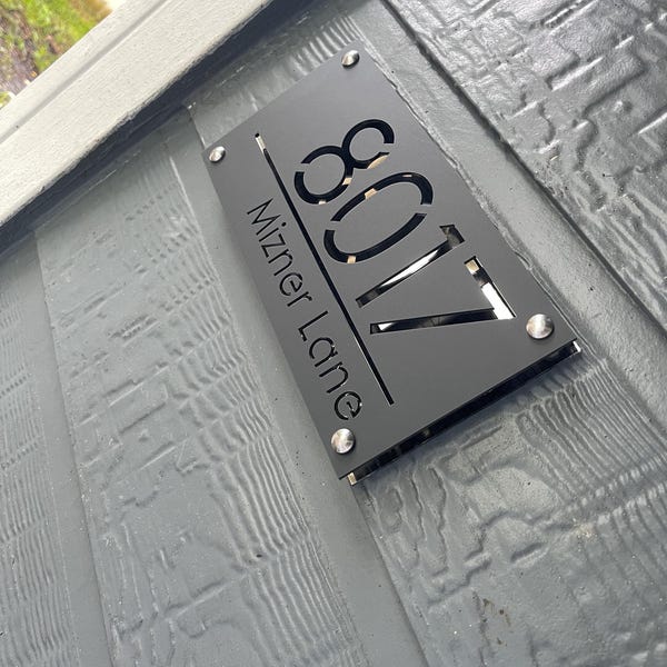 House Wall Plaques UK | Luxe A4 | Precision Laser Cut Acrylic House ...