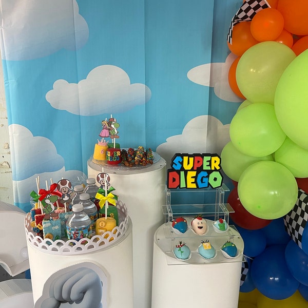 Custom Super Mario Bros Inspired Name Plate, Kids Desk, Kids Room ...