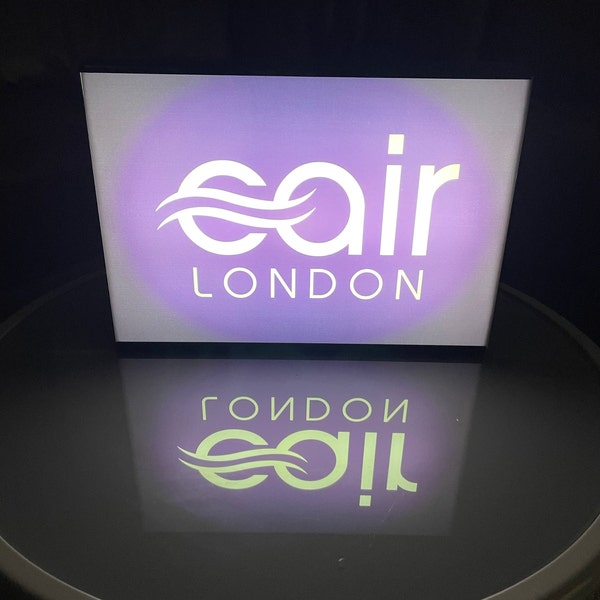 Personalised Light up on Air Sign Custom Illuminated Music Film ...