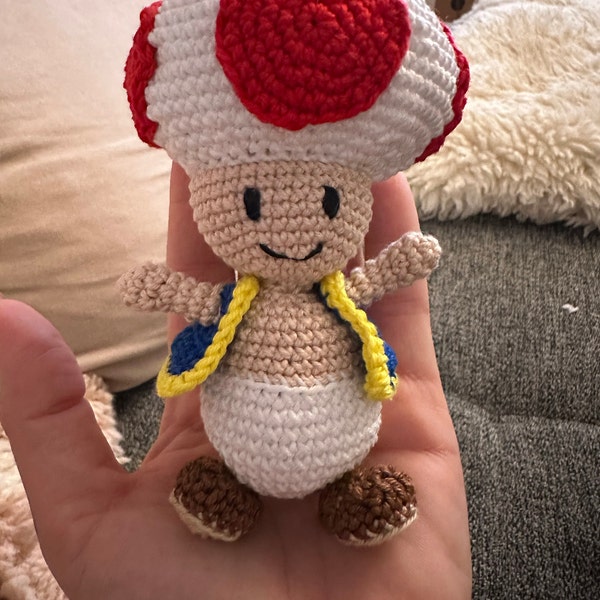 CROCHET PATTERN - Toad Super Mario Bros - PDF File- English, French - Etsy