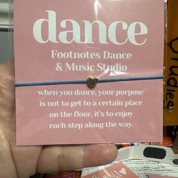 Personalized Dance Class Gifts Dance Wish Bracelets Dance School ...