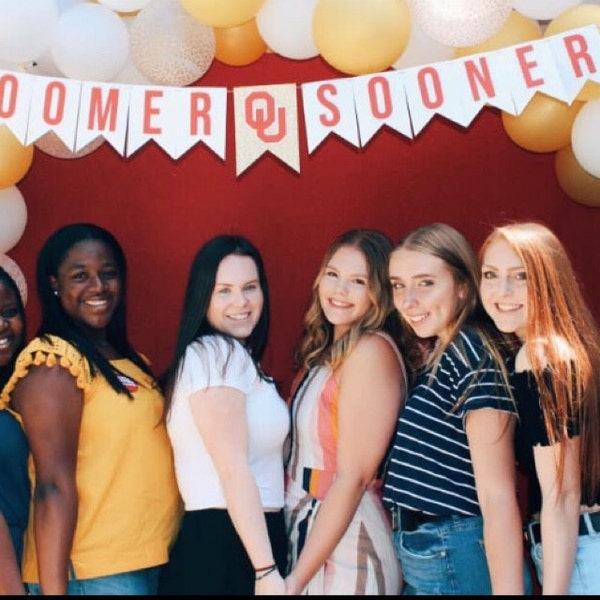 Boomer Sooner Banner: Oklahoma University Party Decor - Etsy
