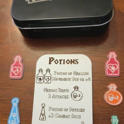 Potion Tokens for Use With Heroquest Set of 50 - Etsy