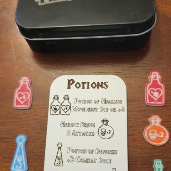 Potion Tokens - for Use With Heroquest - Set of 50 - Etsy