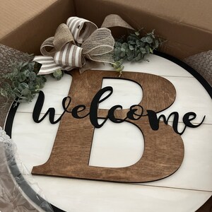 Custom Welcome Door Sign Front Door Decor Family Name Sign - Etsy
