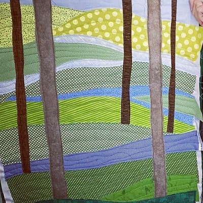 Mountain Landscape Quilt Tutorial. Instructions, Photographs & Pattern ...
